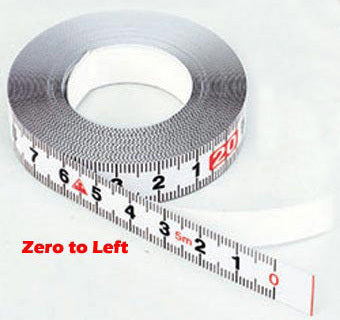 KDS Adhesive Bench Tape REVERSE Zero to Left – Geodetic